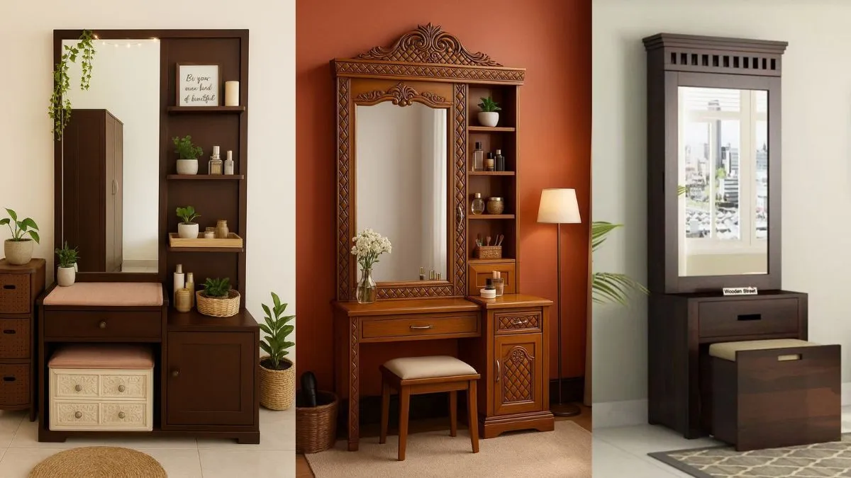 कमरे को दें नया लुक! स्टोरेज वाले मॉर्डन Dressing Table Design के साथ