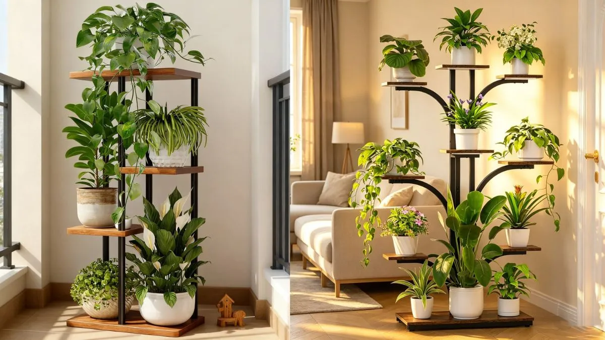 कई सारे Flower Pot रखने के लिए ये होल्डर आएंगें काम, जगह की भी होगी बचत
