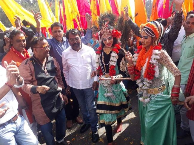 गम्हरिया में श्याम प्रभु की निकाली गई शोभायात्रा - gamharia