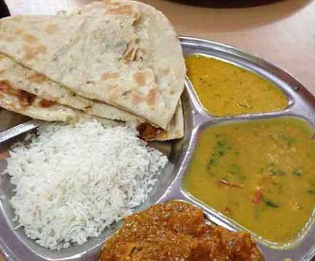 Dal Chawal Roti Sabji