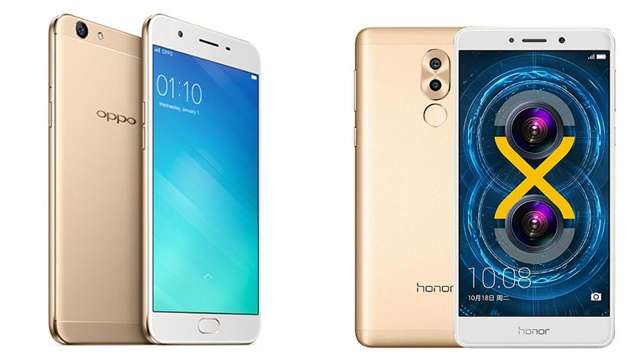Honor 6x vs OPPO F1s, जानें कौन सा स्मार्टफोन किस सेगमेंट में है ज्यादा ...