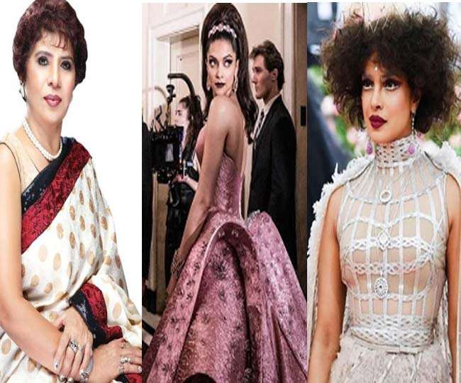 मेट गाला में दीपिका का लुक बना ट्रेंडी लेकिन प्रियंका के लुक पर हैरानी ...