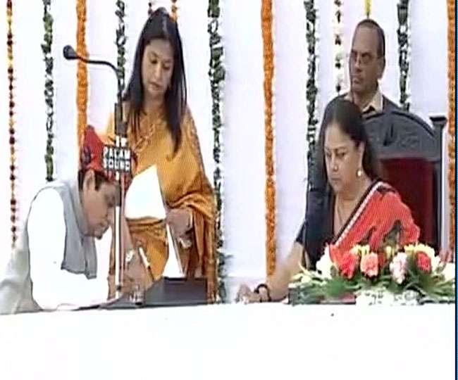 राजस्थान में मंत्रिमंडल का विस्तार छह नए चेहरे शामिल दो पदोन्नत