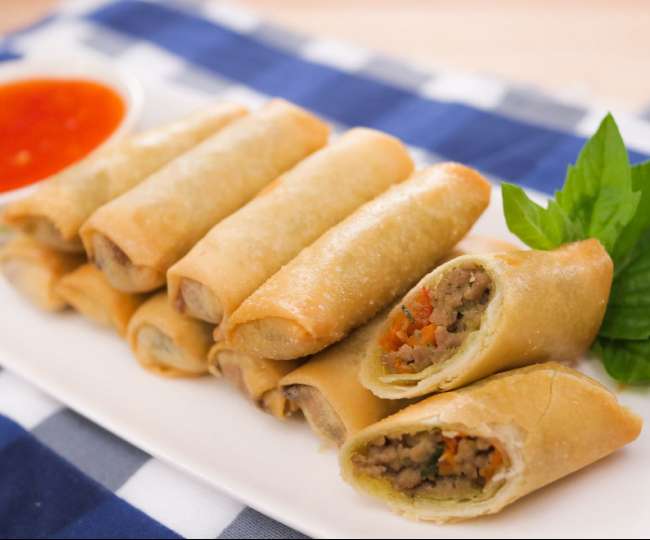 स्प्रिंग रोल्स - spring roll recipe