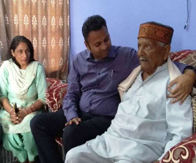 स्‍वीप कार्यक्रम के आइकन होंगे प्रदेश के सबसे वरिष्ठ मतदाता 104 वर्षीय ...