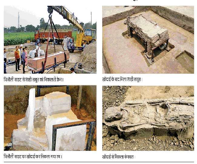 सिनौली में उत्खनन: एक तरफ सेना के सामान्य योद्धाओं का तो दूसरी ओर शाही ...