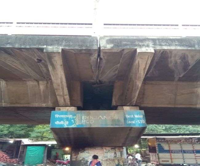 पानी रिसने से कमजोर हो रहा ऐशबाग फ्लाईओवर