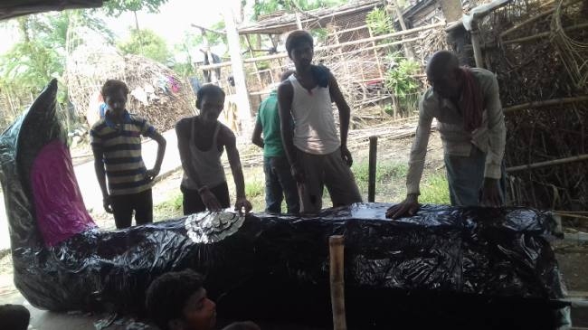 रावण दहन कार्यक्रम की तैयारी में जुटी कमेटी