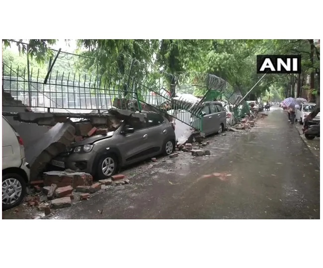 In Pics: Waterlogged streets, traffic-snarls, roads caved in after ...