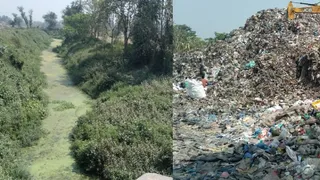 Bihar News : नेपाल से संतुलन लाती कमला नदी पर दरभंगा में कचरे का कलंक ...