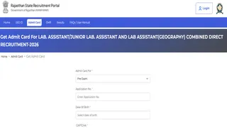 RSSB Lab Assistant Admit Card 2026: ये रहा राजस्थान लैब असिस्टेंट हॉल ...
