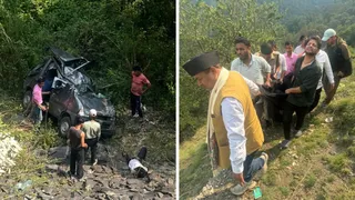 चमोली में पोखरी-चांदनीखाल मोटर मार्ग पर कार खाई में गिरी, 3 लोग हुए ...