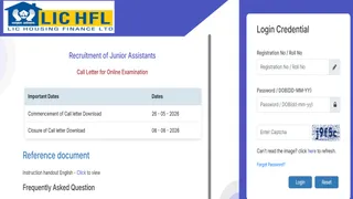LIC HFL Admit Card Download: एलआईसी एचएफएल जूनियर असिस्टेंट एग्जाम ...