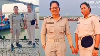 गंगा में नाव पर महिला पुलिसकर्मी की Insta Reel वायरल, बैकग्राउंड में बज ...