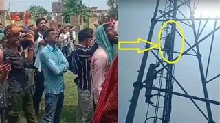 'Thank you' बोल परदेस उड़ा पिया तो मोबाइल टावर पर चढ़ी युवती, बगहा में ...