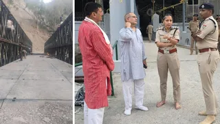 नैनीताल: बेली ब्रिज तैयार, आज ट्रायल के बाद कैंची धाम बाईपास से दौड़ने ...