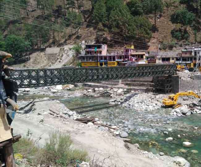 चीन सीमा को जोड़ने को गंगोत्री हाईवे पर बीआरओ ने तैयार किया वैली ब्रिज ...