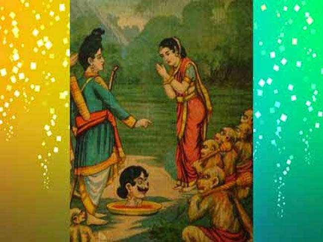 ...इतनी बात सुनते ही मेघनाद का कटा सिर जोर-जोर से हंसने लगा - So its ...