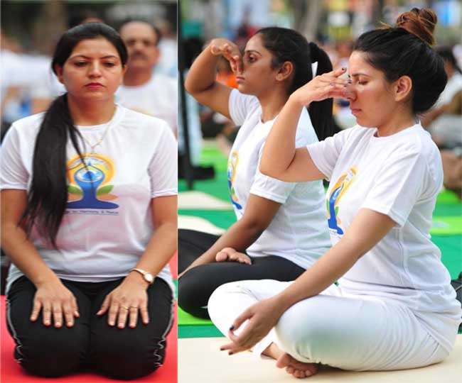International yoga day पर योगमय हुआ पंजाब, राज्‍यभर में समारोहों में ...
