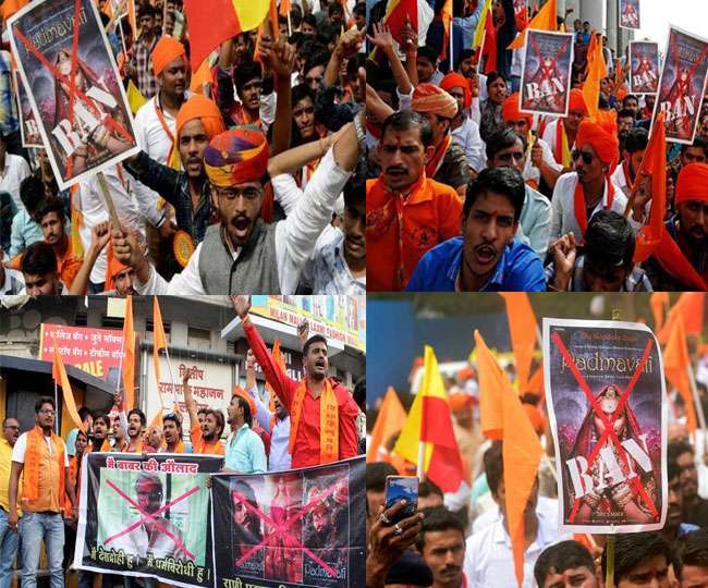 Rajput organizations are protesting against the film Padmaavat - फिल्म ...
