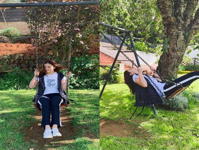 ‘सड़क 2’ की शूटिंग में Alia Bhatt का फैम-जैम, झूले पर ऐसे कर रही हैं ...