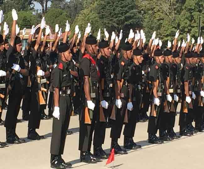 गढ़वाल राइफल्स के 244 जवानों ने खायी देश रक्षा की कसम, थल सेना में हुए ...