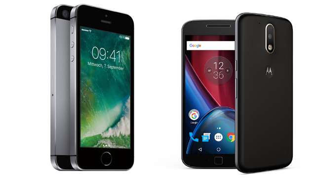 Moto G5 Plus vs iPhone SE: अपनी खासियतें अपना स्टाइल, जानें आपके लिए ...
