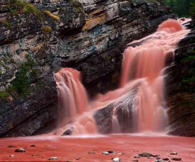 गुलाबी शहर तो घूमा होगा अब गुलाबी नदी में नहाइए - pink river is exist ...