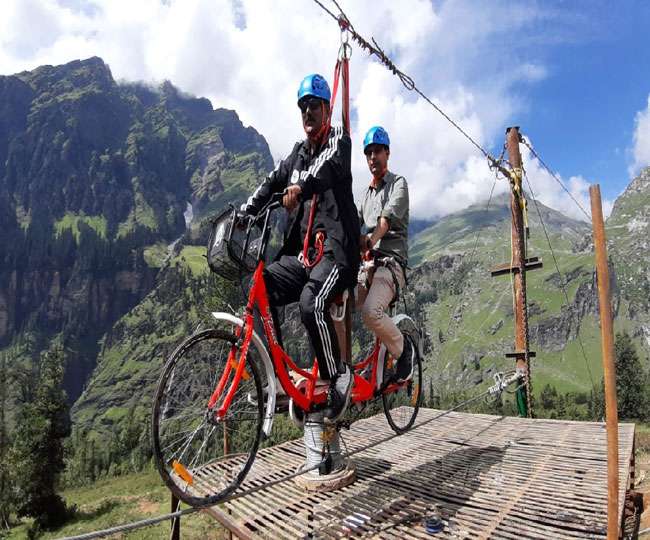 हिमाचलः मनाली के गुलाबा में देश का सबसे ऊंचा स्काई साइकिलिंग ट्रैक ...
