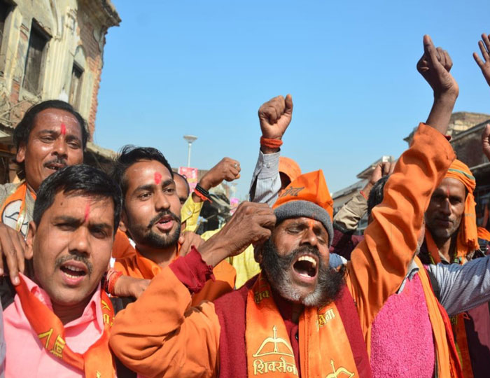 रामनगरी अयोध्या में 'जय भवानी, जय शिवाजी' के नारे गूंजे, हजारों ...
