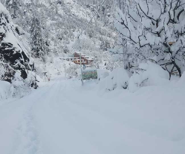 हिमाचल : यहां बर्फबारी ने तोड़ा 40 साल का रिकॉर्ड - forty years record ...