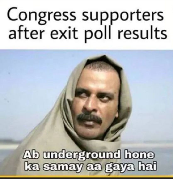 Exit Poll 2019 आने के बाद सोशल मीडिया पर वायरल हुए ये Memes, देखकर आ ...