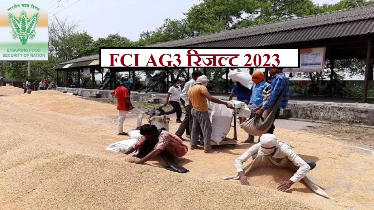 FCI AG3 Result 2023: फूड कॉर्पोरेशन ने असिस्टेंट ग्रेड 3 फेज 1 के नतीजे ...