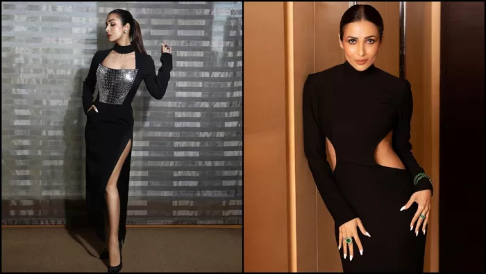 Malaika Arora Looks: साड़ी से लेकर कटआउट गाउन तक, ब्लैक आउटफिट में कहर ...