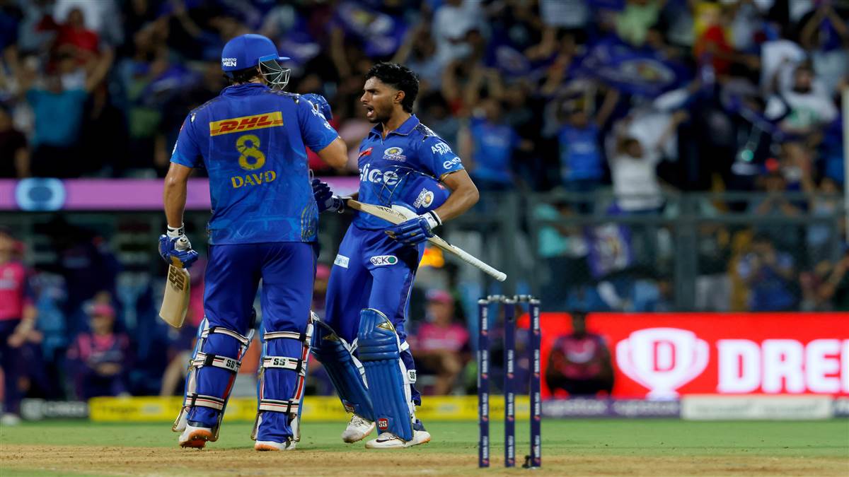 MI vs RR: Tim David के 3 छक्कों से बदला वानखेड़े का इतिहास, रोहित का ...