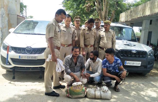 पंजाब के गांजा तस्कर समेत तीन दबोचे