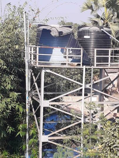 मंसूरचक में नल जल योजना में लगी टंकी फटी, पेयजल आपूर्ति ठप - Tank in ...