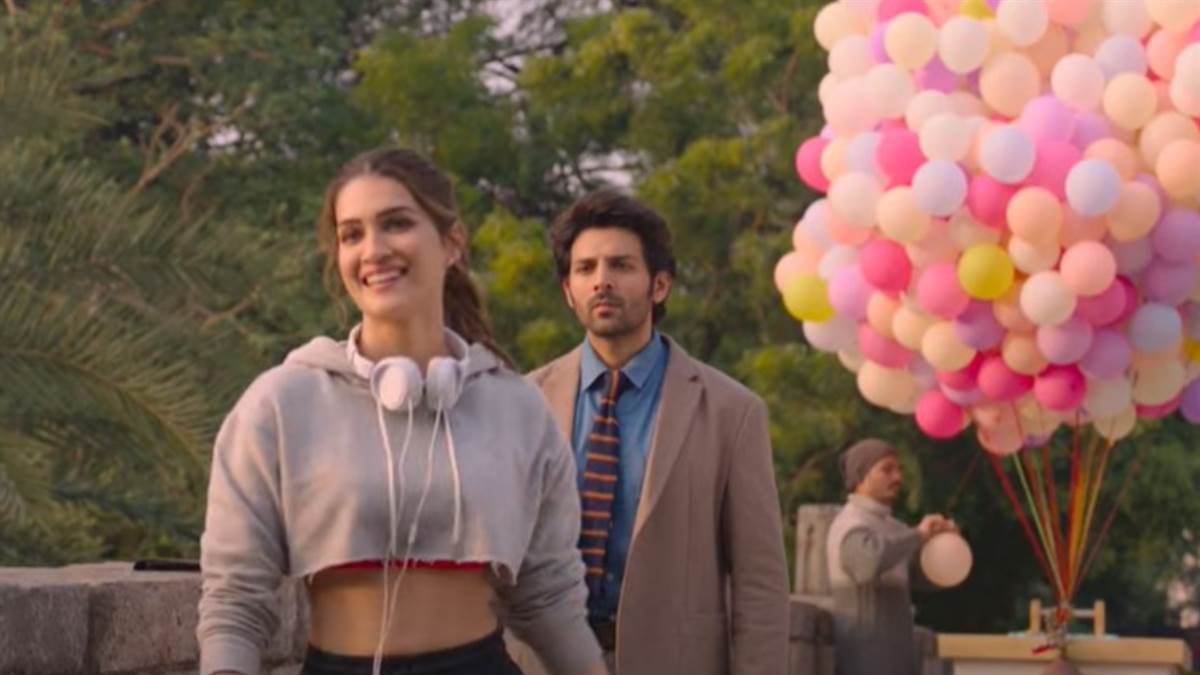 Shehzada Song Mere Sawaal Ka: कृति सेनन के पीछ कार्तिक आर्यन ने लगाई दौड़, रिलीज हुआ शहजादा का ...