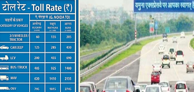 Yamuna Expressway: दिल्ली से आगरा का सफर करने से पहले नोट कर लें टोल टैक्स की पूरी लिस्ट - ncr ...