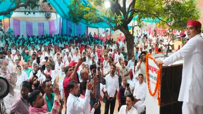 आजमगढ़ में बोले सांसद धर्मेंद्र यादव - मुबारकपुर का ऐतिहासिक कार्य सूबे ...