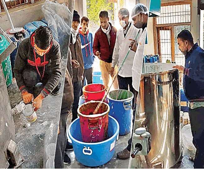 हफ्तेभर में बिक गया 3000 लीटर गोबर पेंट, दिल्ली के खादी भवन में बढ़ी ...