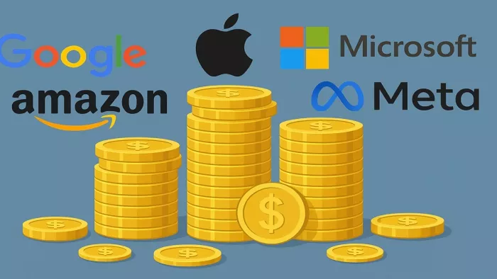Google, Amazon, Apple, Microsoft और Meta ने पिछले 3 महीनों में कमाए ...