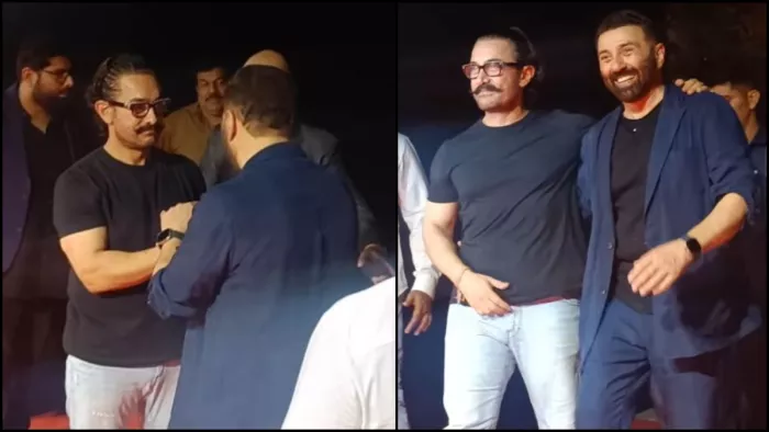 Sunny Deol Aamir Khan Video: 'गदर 2' की पार्टी में आमिर-सनी के बीच दिखा ...