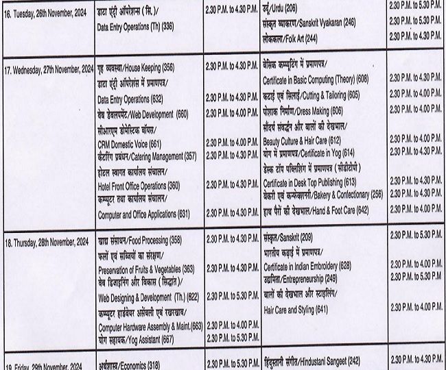 NIOS Date Sheet 2024: एनआईओएस कक्षा 10वीं एवं 12वीं परीक्षाओं के लिए ...