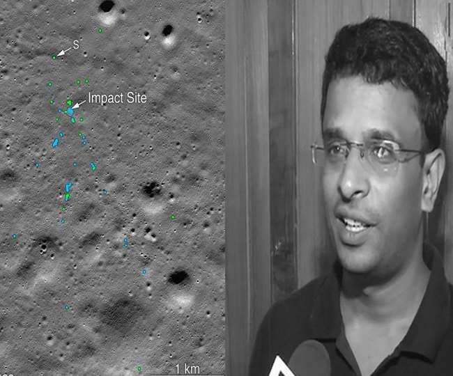 Chandrayaan- 2: शनमुगा सुब्रमण्यन ने चांद पर खोजा Vikram Lander का मलबा ...