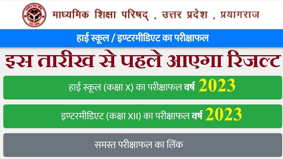 Up Board 12th Result 2023 इस तारीख से पहले Upmsp घोषित कर देगा