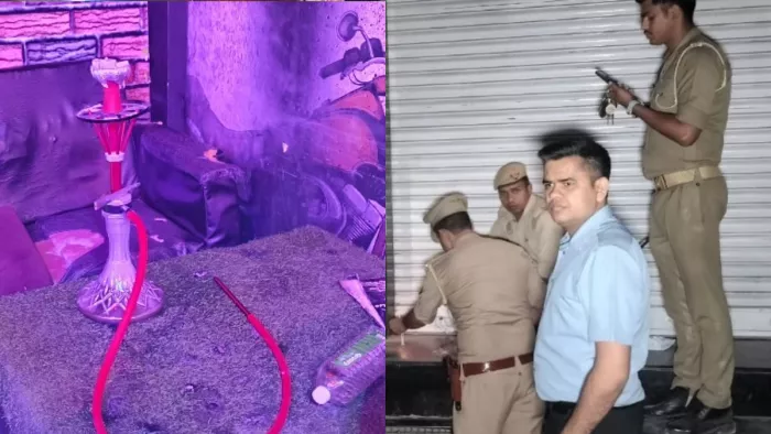 कैफे की आड़ में चल रहा था हुक्काबार, परोसा जा रहा था नशा, पुल‍िस ने ...