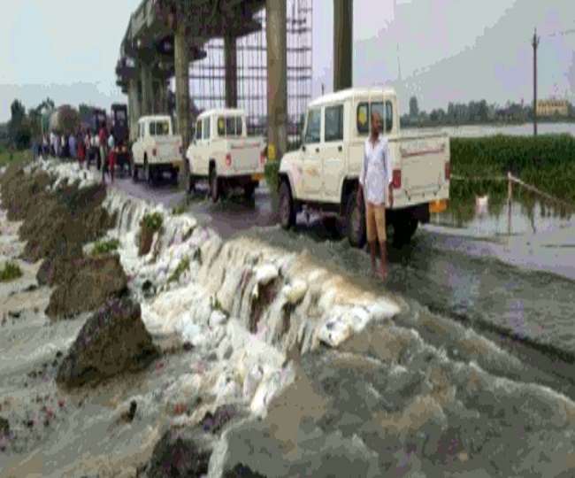 उत्तर बिहार में चार बांध टूटे, शिवहर शहर में घुसा बाढ़ का पानी - Four dams broke in North Bihar ...