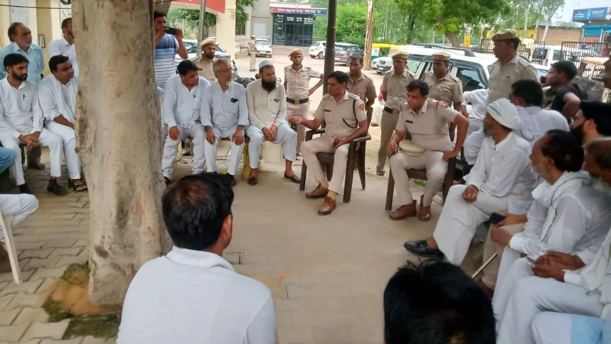 Nuh Violence: अमन-भाईचारा बनाए रखने के लिए नगीना थाने में 21 गांवों की ...