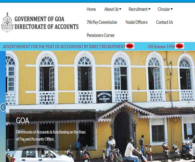 Goa Recruitment 2021: लेखा विभाग गोवा में निकली 109 एकाउंटेंट की भर्ती ...